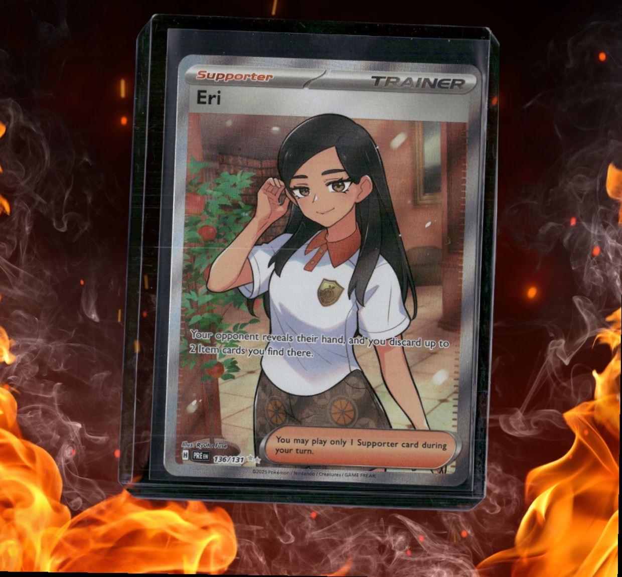 2025 Pokemon Prismatic Evolutions Eri Ultra Rare Full Art Trainer LP