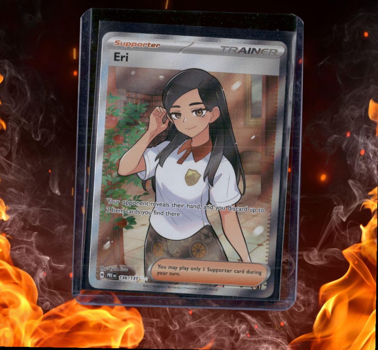 2025 Pokemon Prismatic Evolutions Eri Ultra Rare Full Art Trainer LP